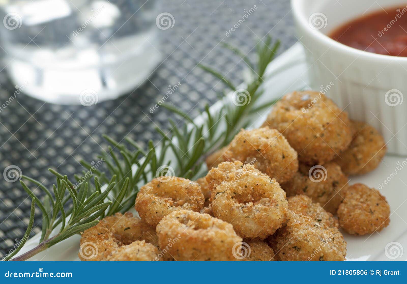 Calamari Appetizer stock photo. Image of delicious, restaurant - 21805806