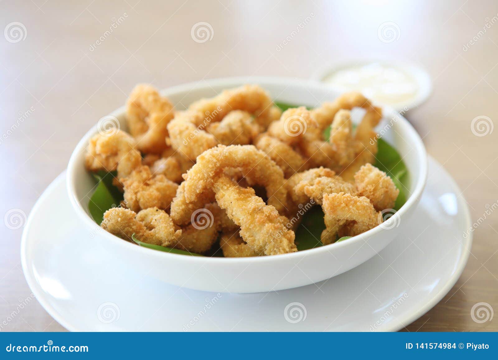 Calamari Italian Fried Squid Stock Photo - Image of gourmet, background ...