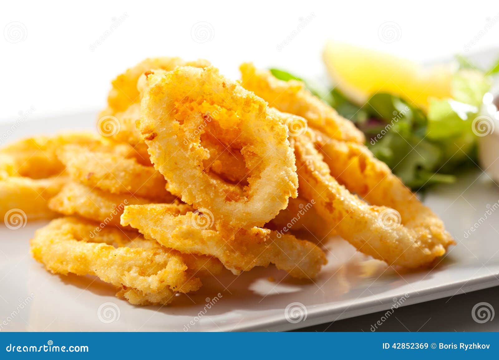 Calamari Rings stock image. Image of meal, gold, golden - 42852369