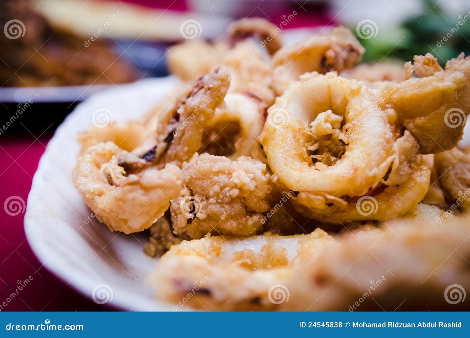Calamaro fritto fotografia stock. Immagine di menù, fritto - 24545838