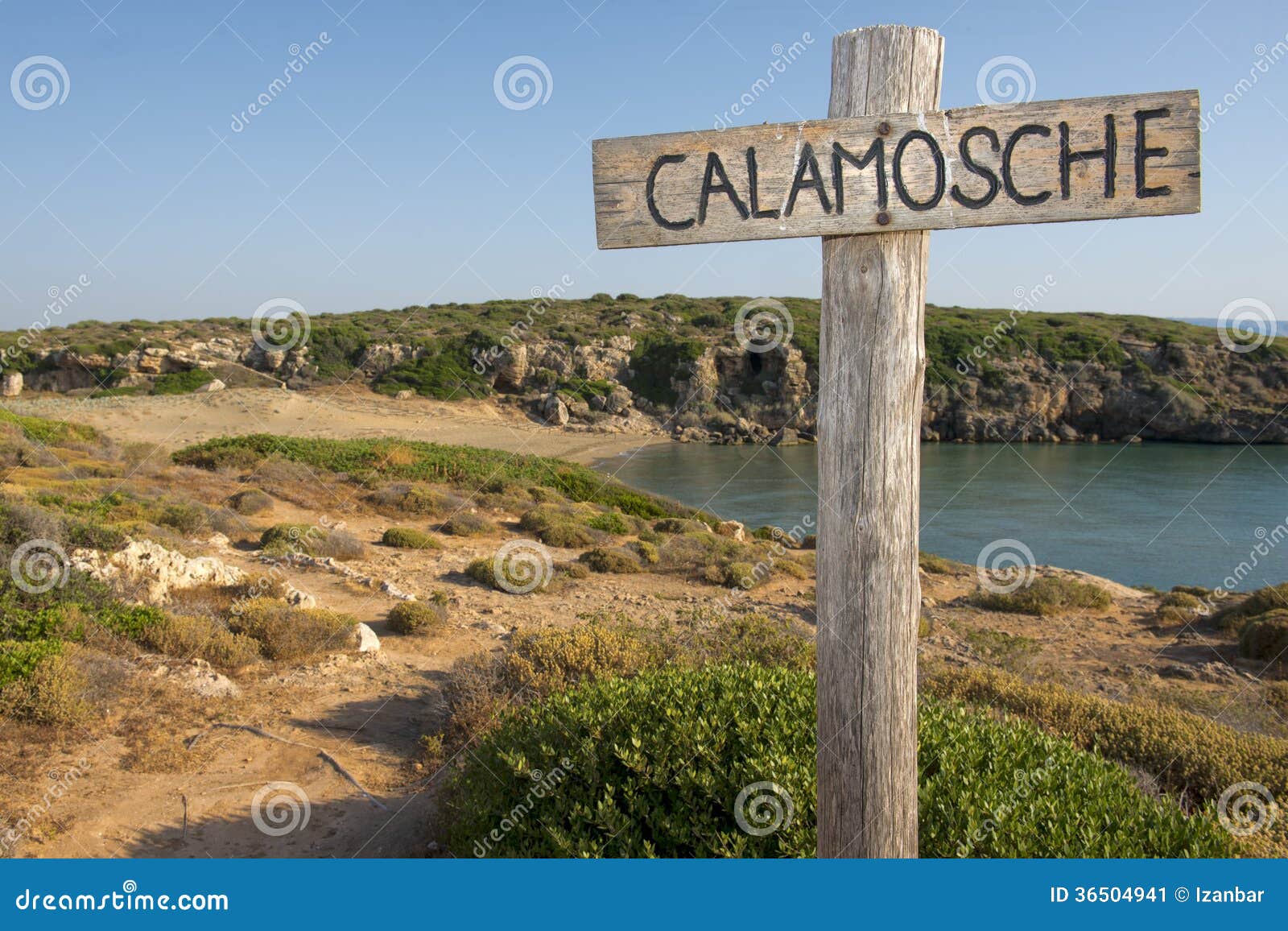 Calamosche Beach in Sicily Italy Stock Image - Image of vendicari ...