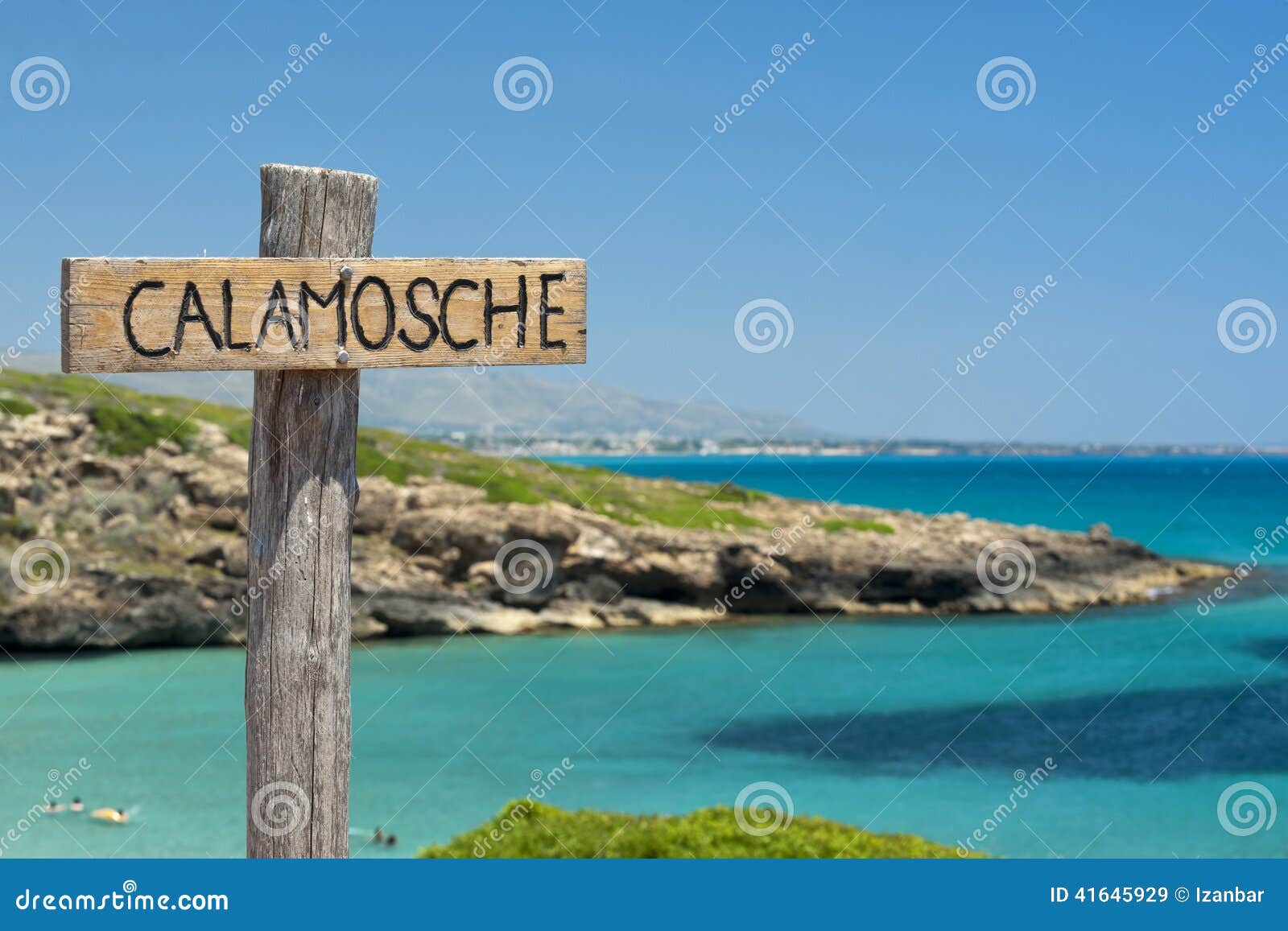 Calamosche Beach in Sicily Italy Stock Image - Image of italy, sunny ...