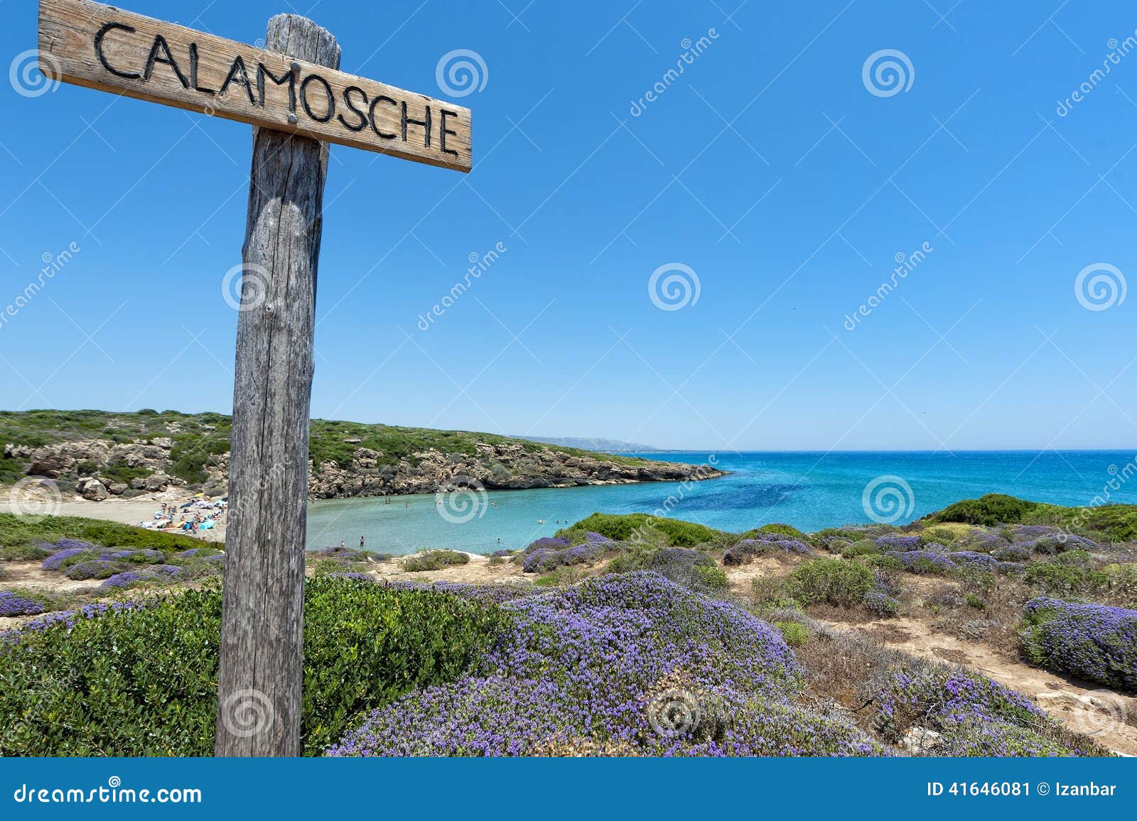 Calamosche Beach in Sicily Italy Stock Image - Image of vendicari ...