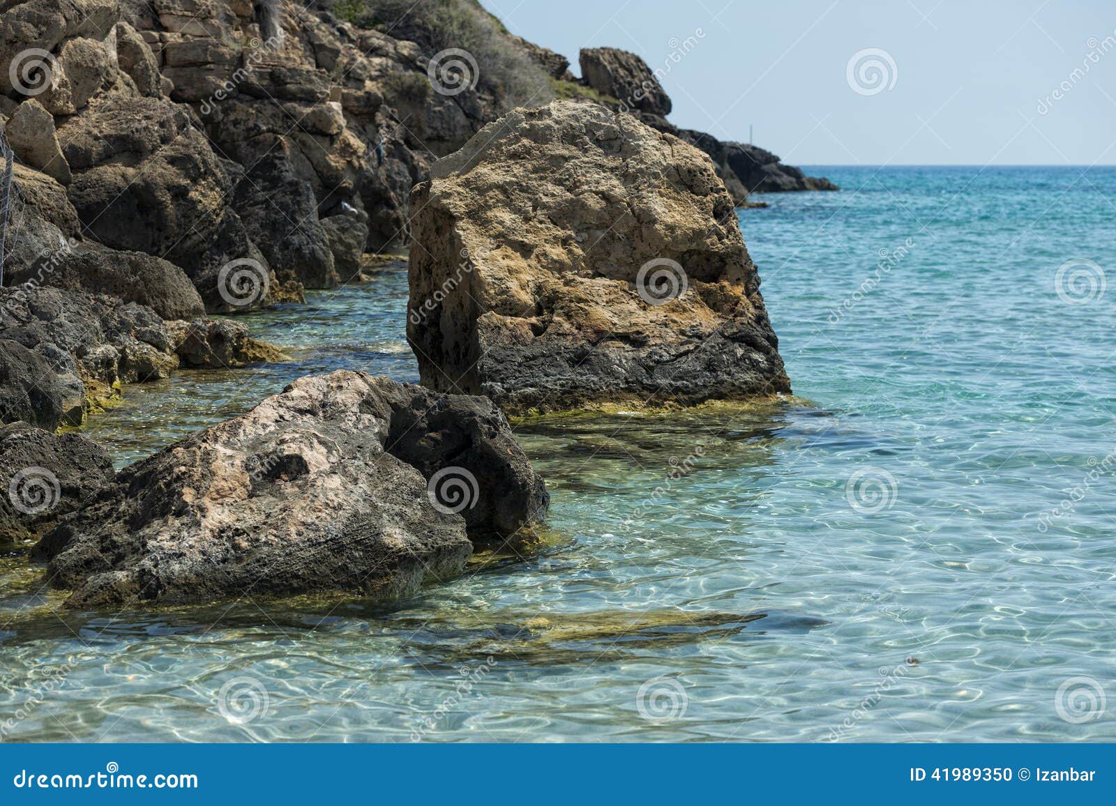 Calamosche Beach in Sicily Italy Stock Photo - Image of environment ...
