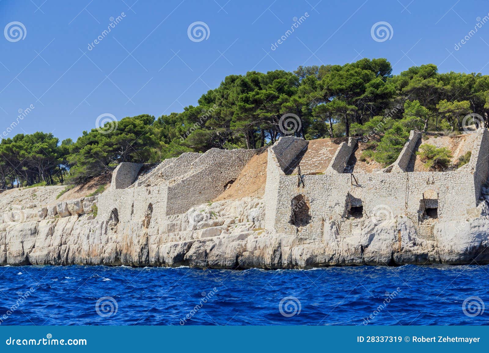 Calanques Coast Near Cassis in Provence Stock Image - Image of dazur ...