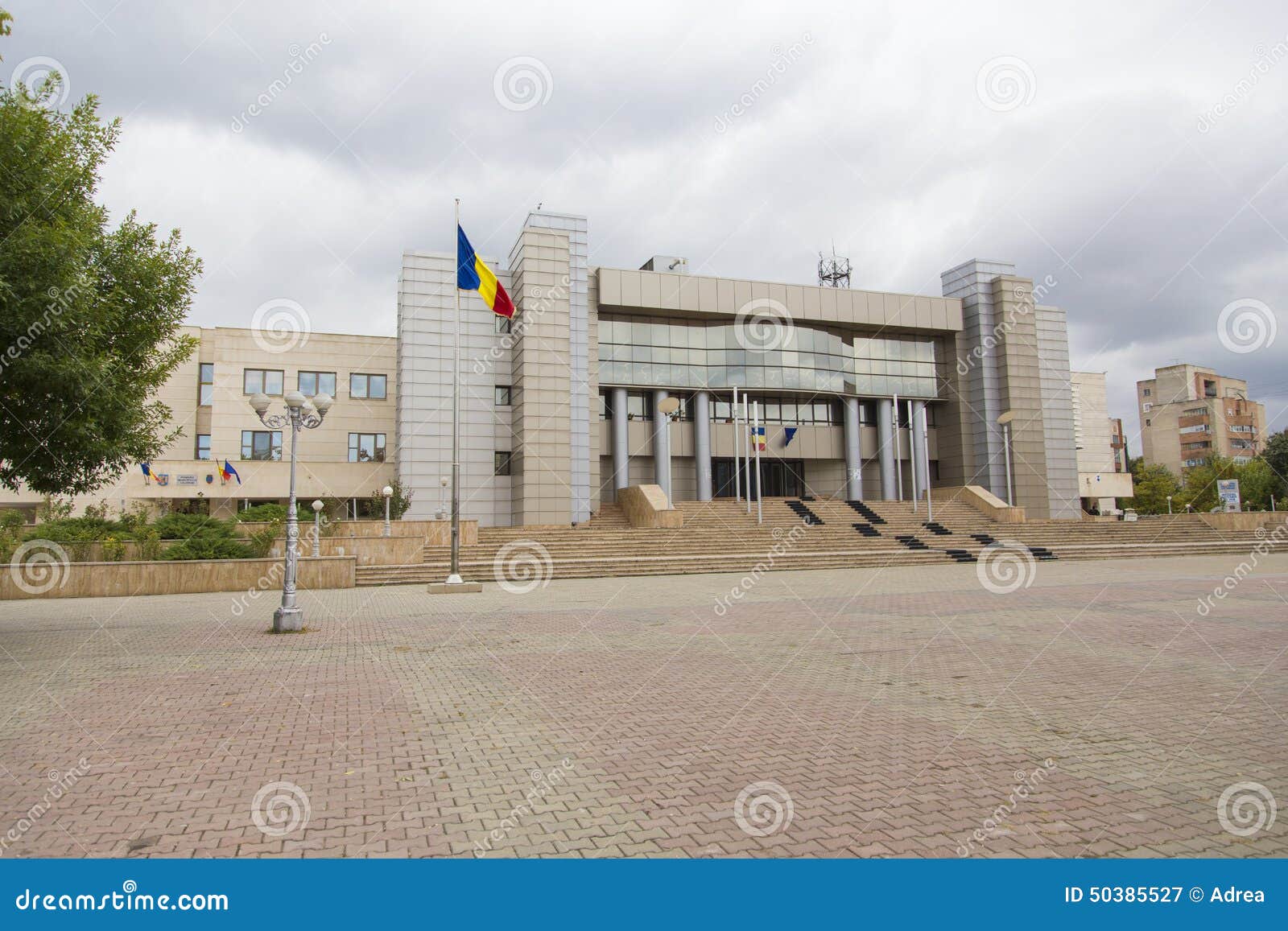 The Square in Front of Calarasi District Council Building Editorial ...