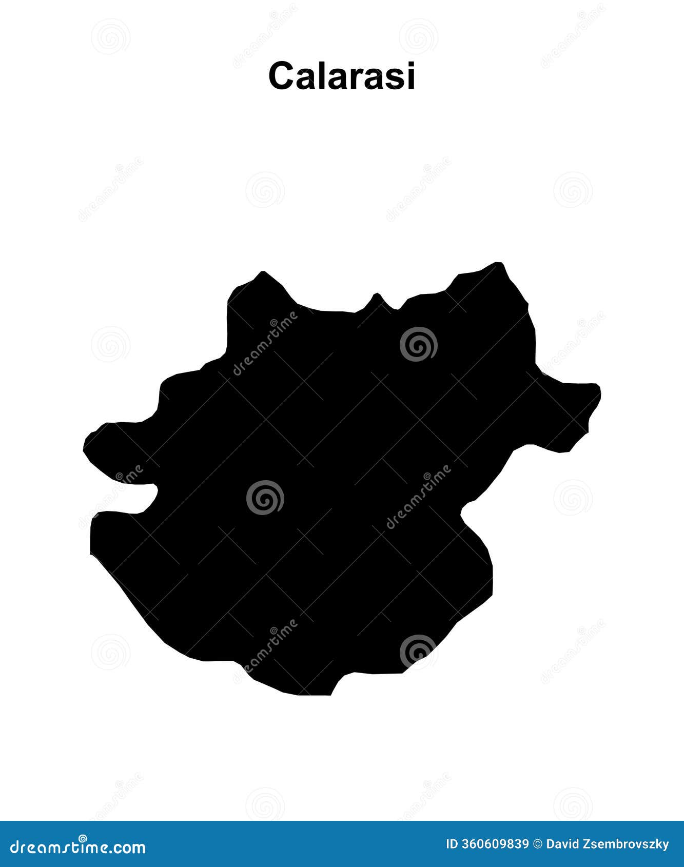 Calarasi outline map stock illustration. Illustration of isolated ...