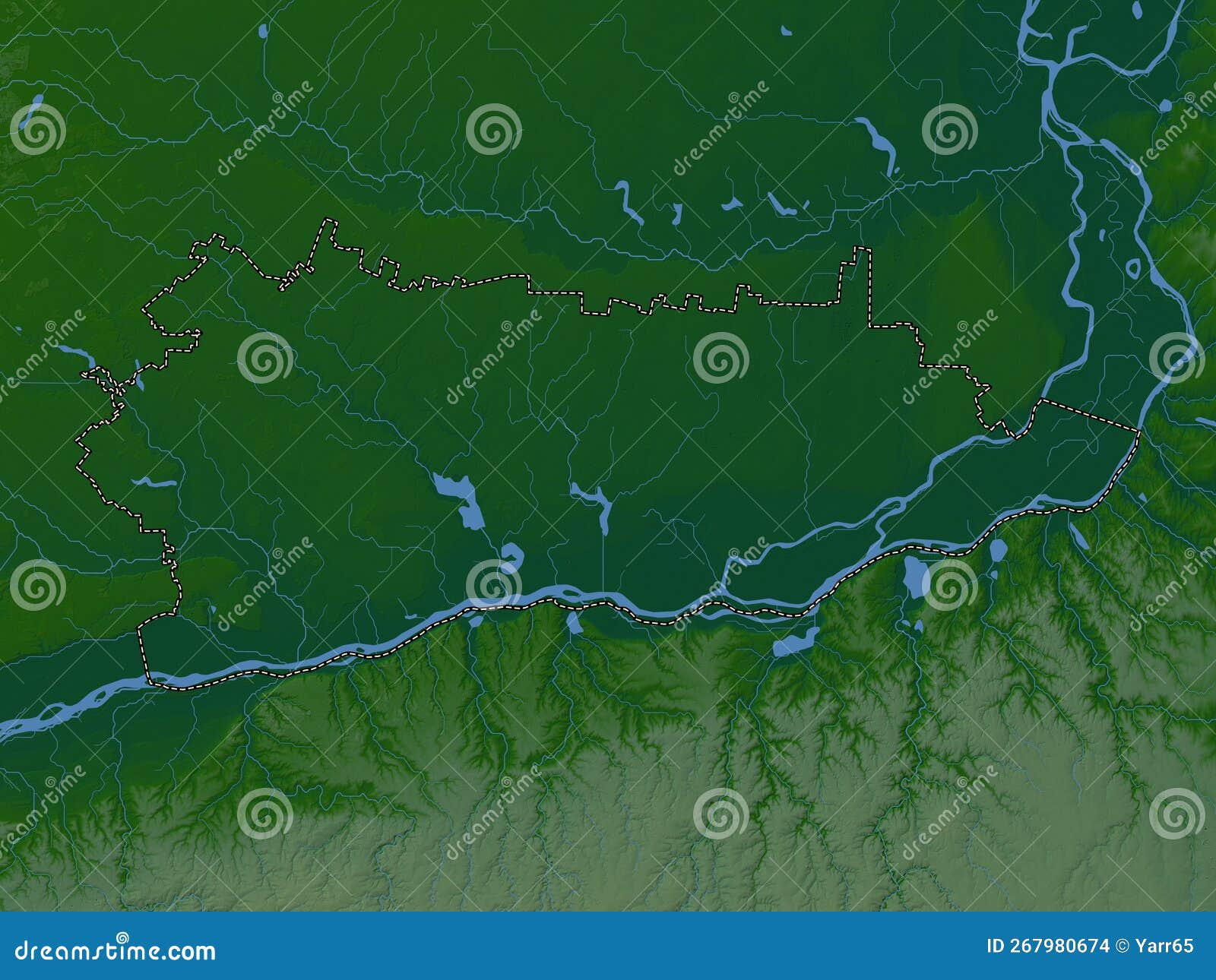 Calarasi, Romania. Physical. No Legend Stock Illustration ...