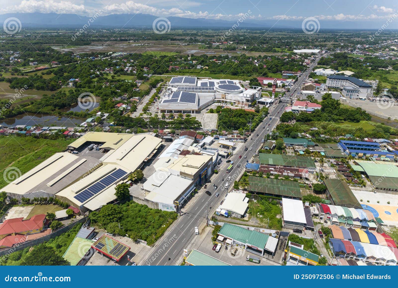 Calasiao, Pangasinan, Philippines - Aerial of Urdaneta - Dagupan Road ... Calasiao, Pangasinan, Philippines - Aerial of Urdaneta - Dagupan Road ...
