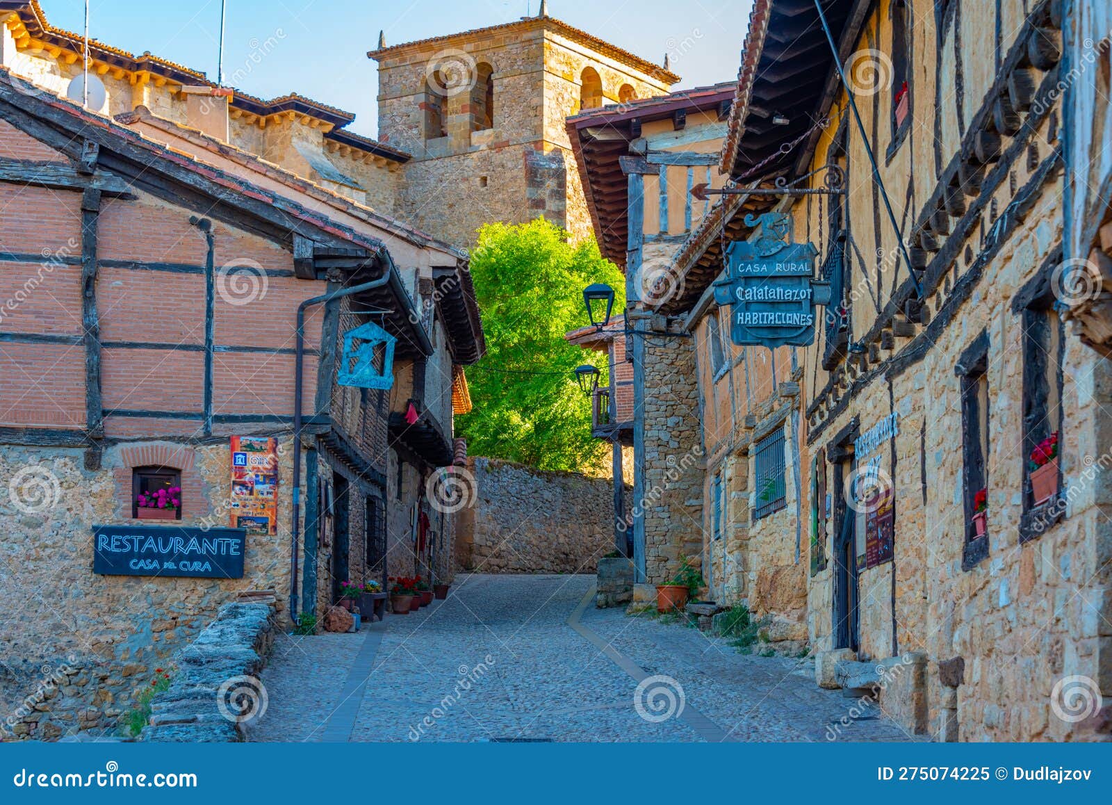Calatanazor, Spain, June 4, 2022: Medieval Street in the Old Tow ...