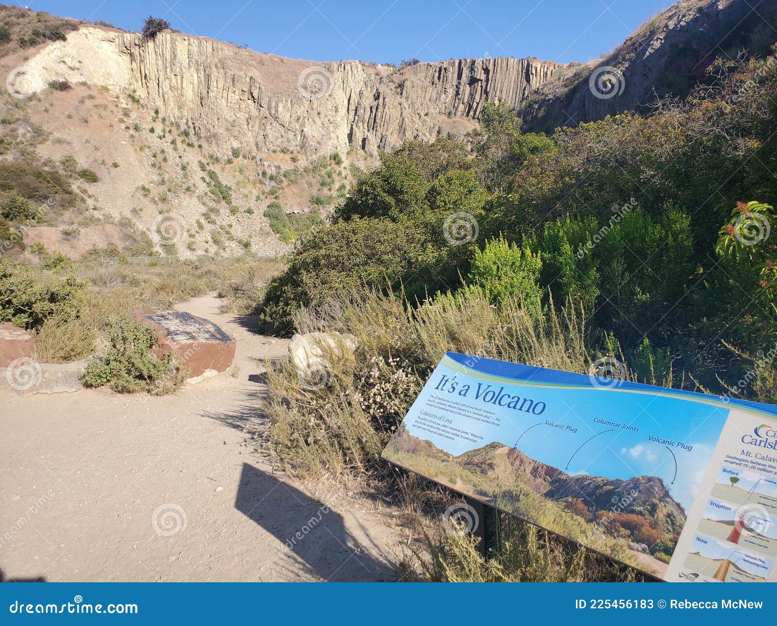 Calavera volcano editorial stock photo. Image of valley - 225456183