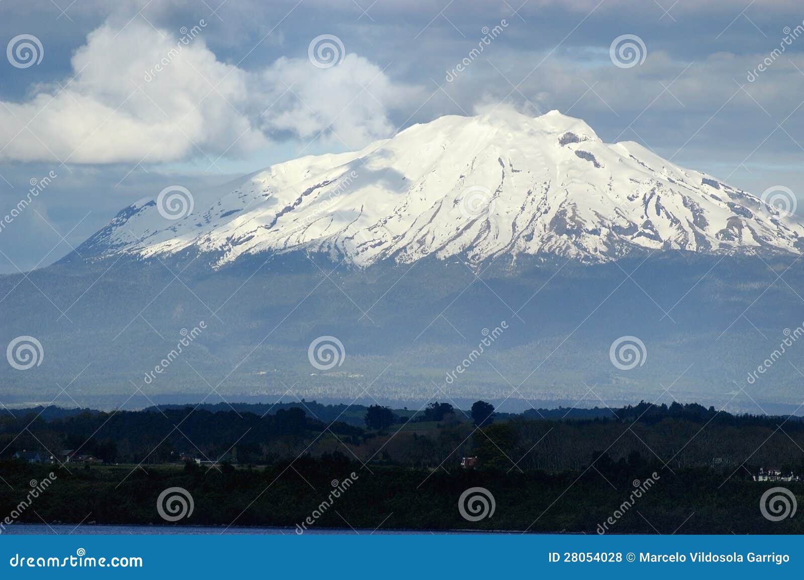 Calbuco Volcano stock photo. Image of volcano, clouds - 28054028