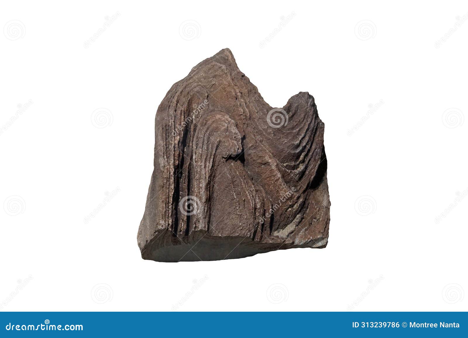 A Calc–silicate Rock Isolated on White Background Stock Photo - Image ...