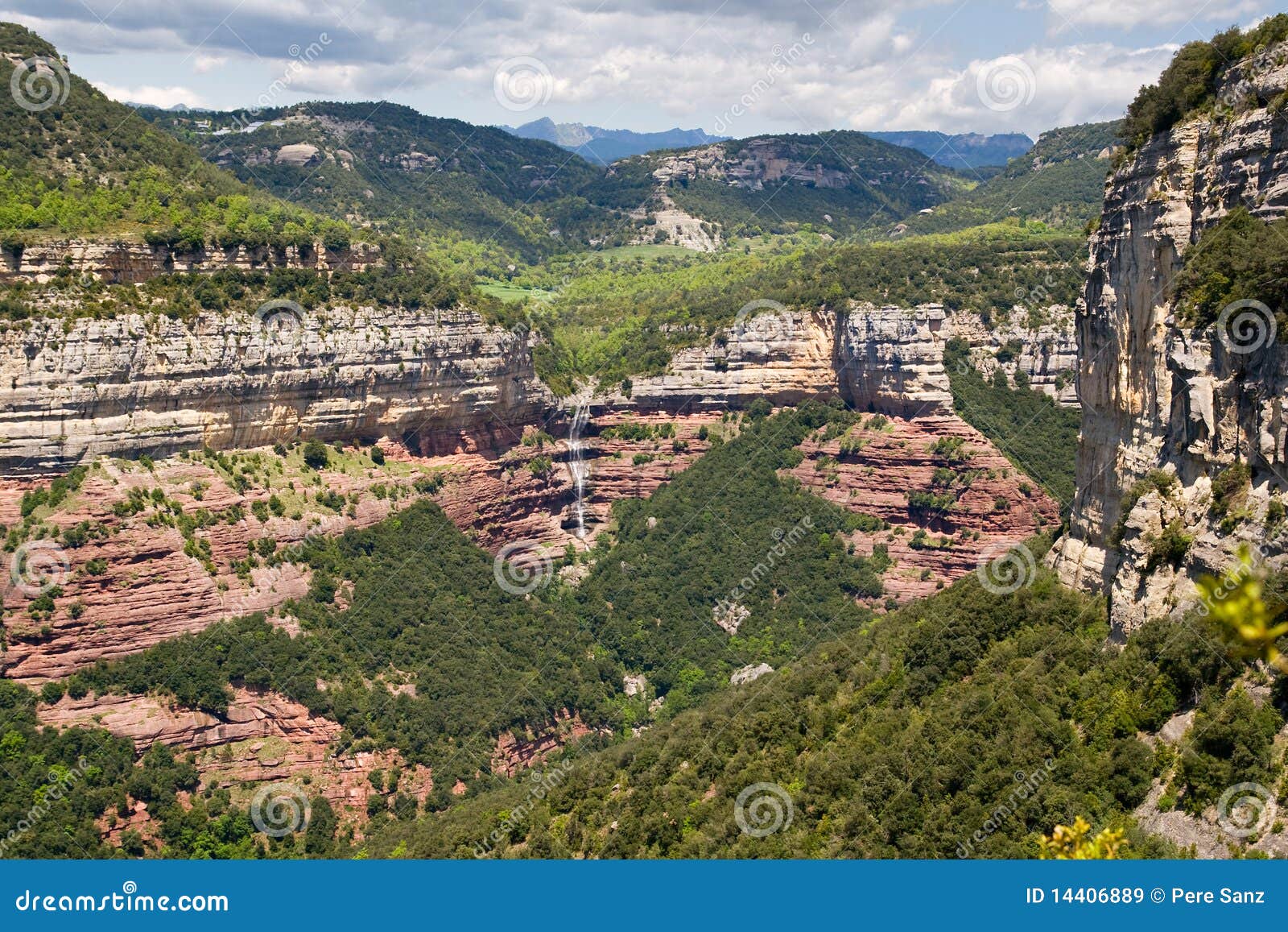 Calcareous Cliffs in Tavertet, Catalonia Stock Image - Image of spain ...