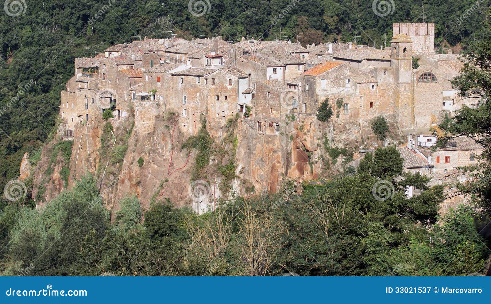 Calcata ancient village stock image. Image of picturesque - 33021537