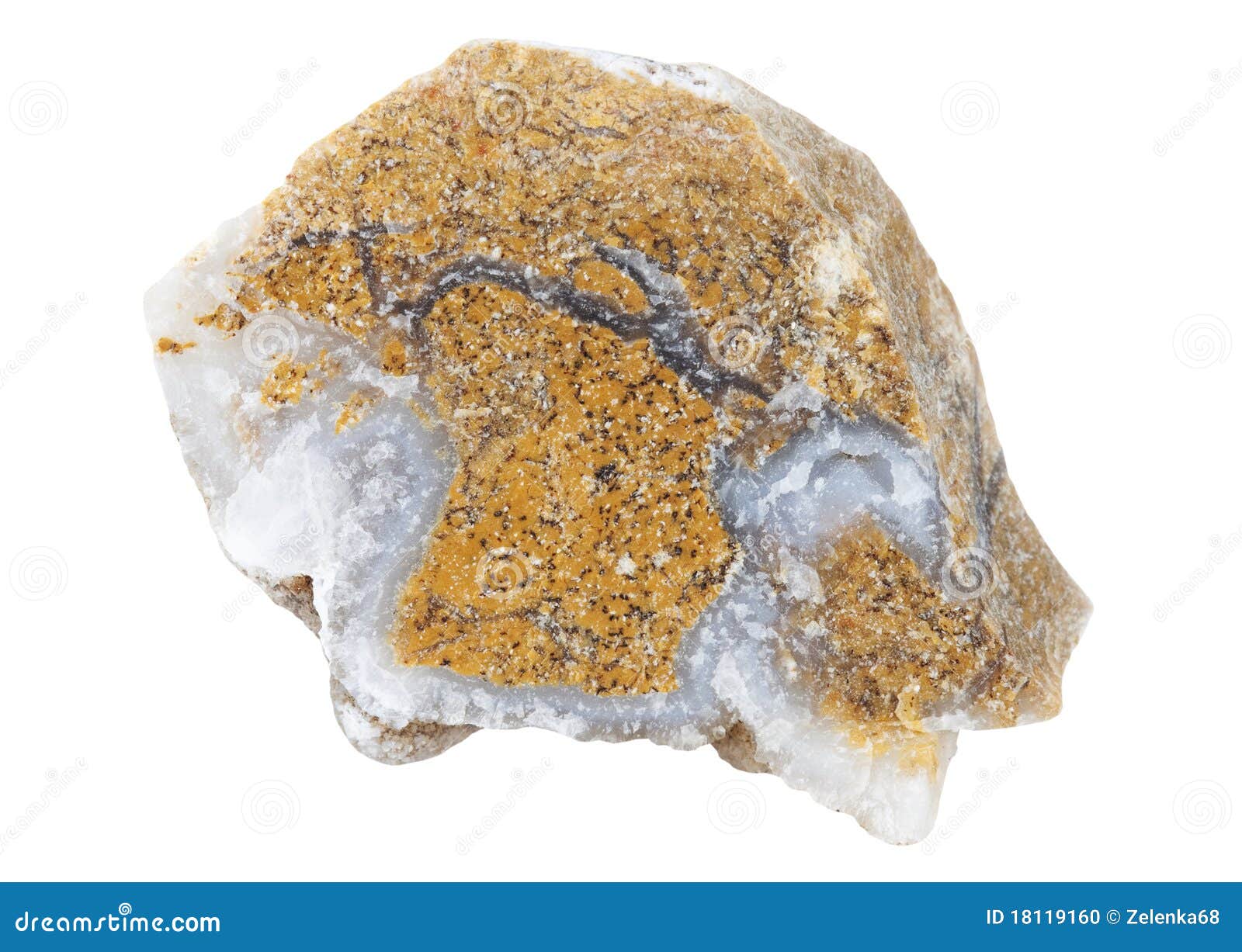 Calcedonia mineral foto de archivo. Imagen de roca, aislado - 18119160