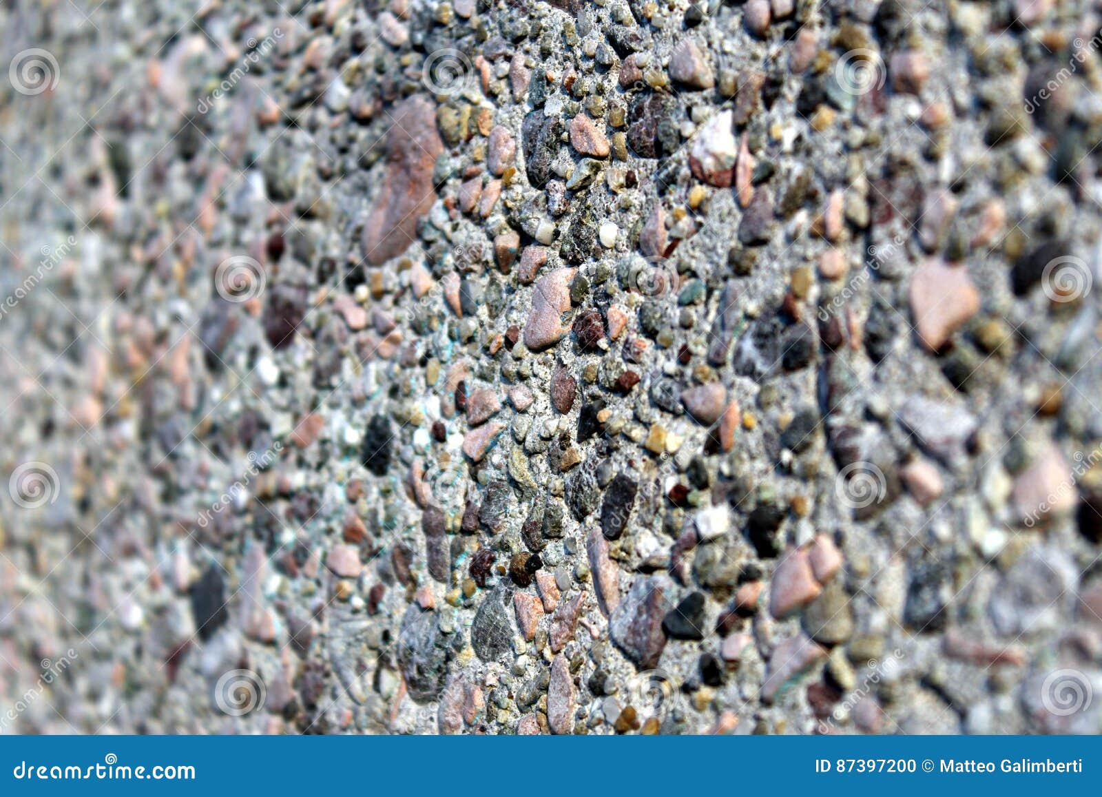 Calcestruzzo Artificiale Della Roccia Del Conglomerato Fotografia Stock ...