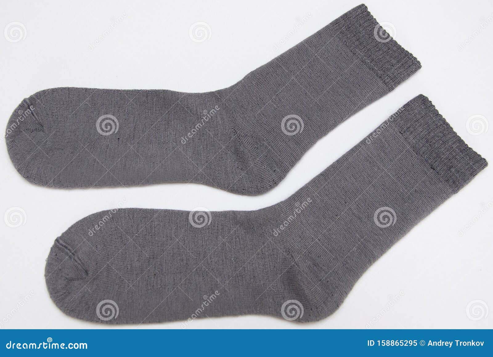 Calcetines Grises Sobre Fondo Blanco Imagen de archivo - Imagen de lana ...