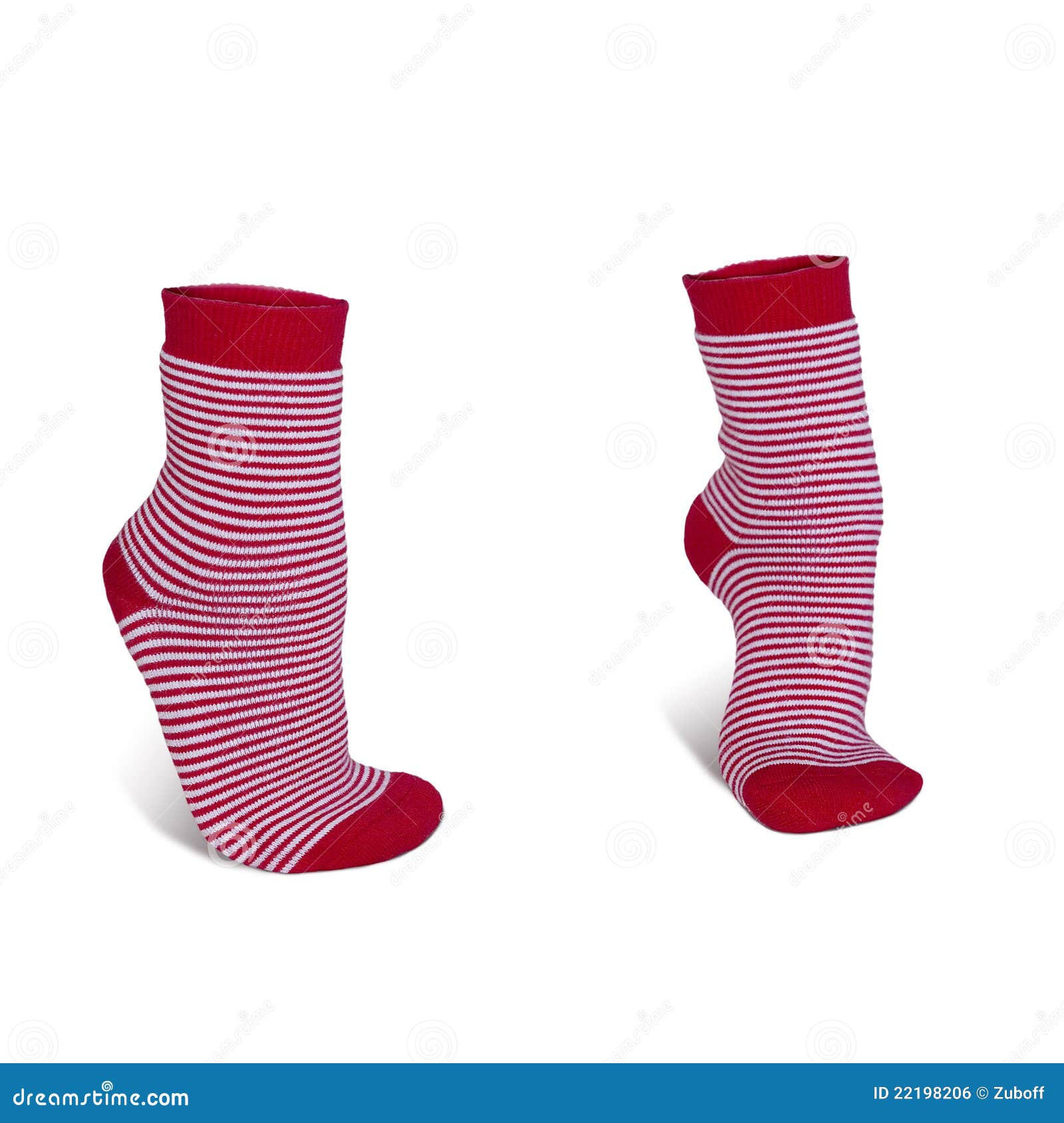 Calcetines rayados rojos foto de archivo. Imagen de regalo - 22198206