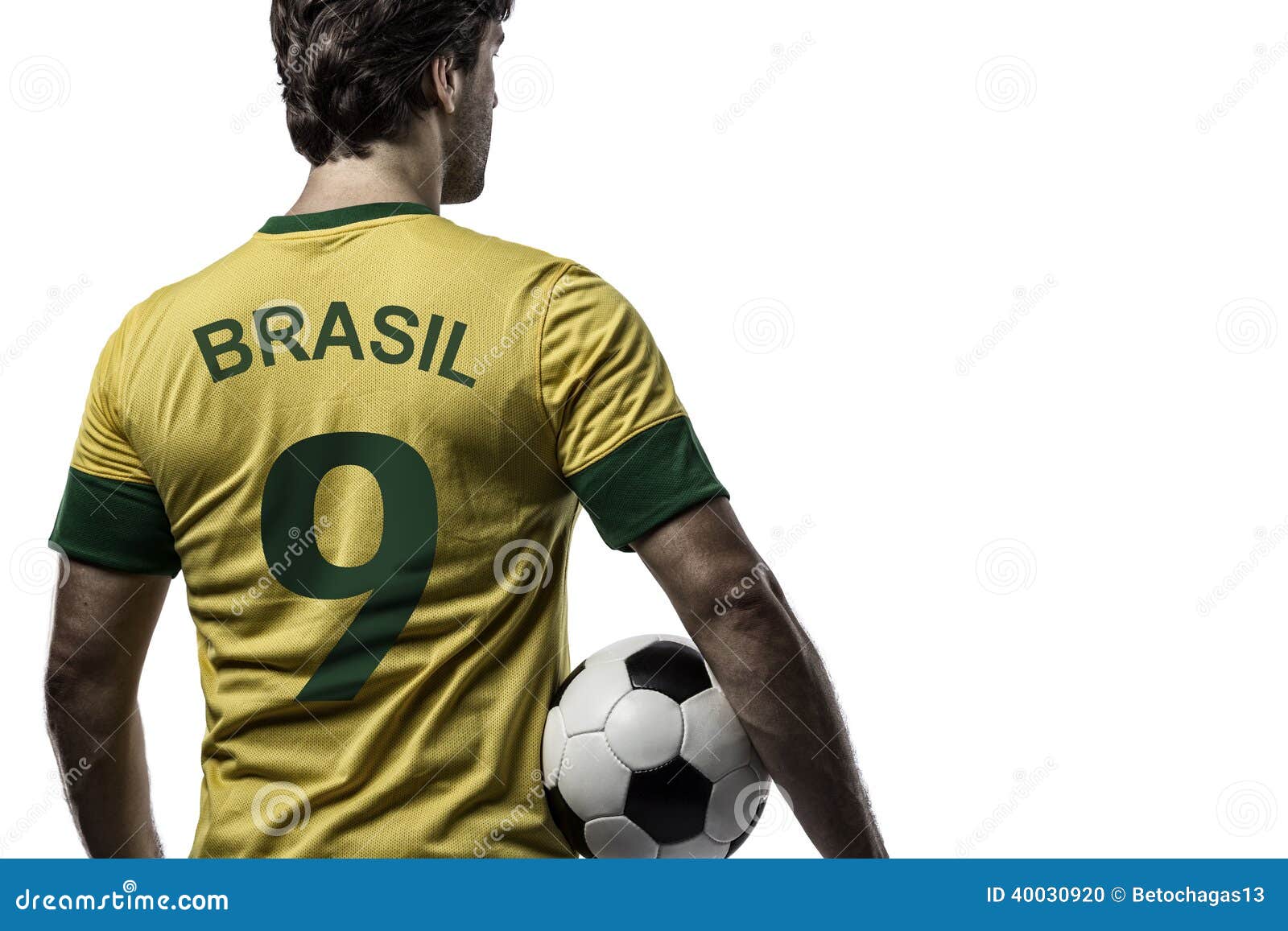 Calciatore brasiliano fotografia stock. Immagine di luce - 40030920