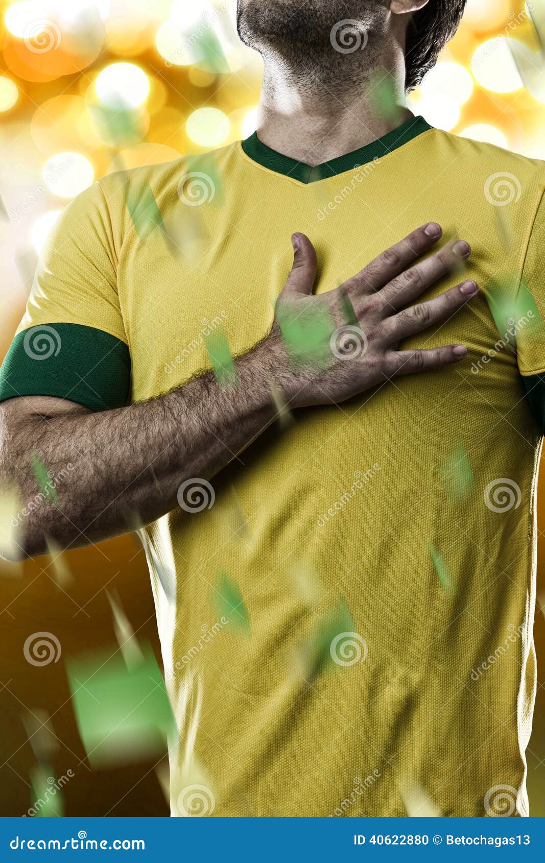 Calciatore brasiliano fotografia stock. Immagine di allegro - 40622880