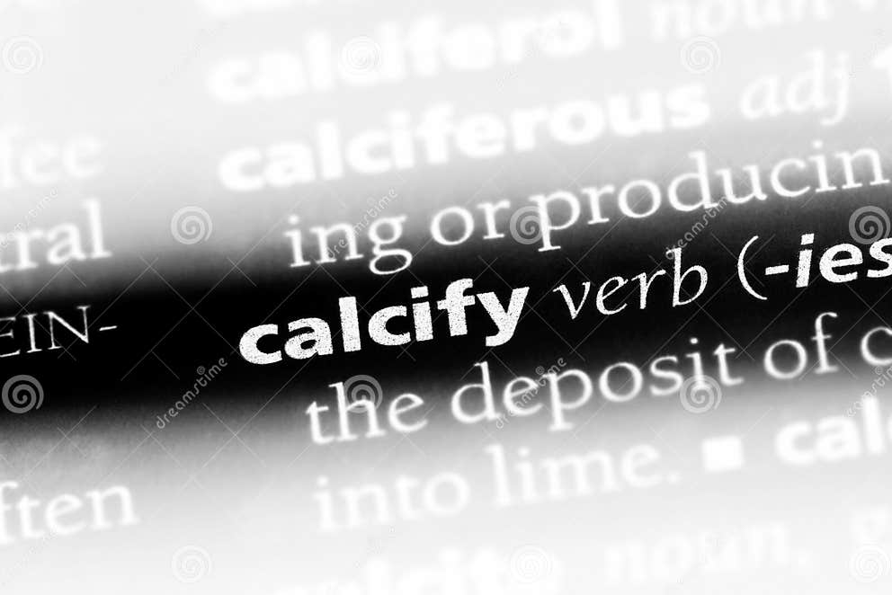 Calcify stock photo. Image of page, closeup, info, definition - 114407860
