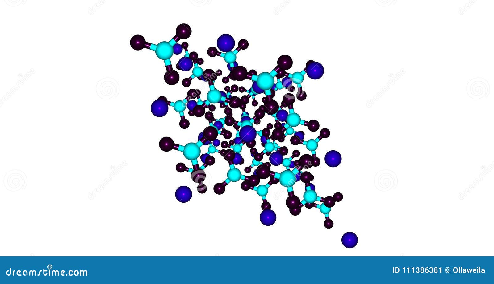 Calcite Molecular Structures Isolated on White Background Stock ...