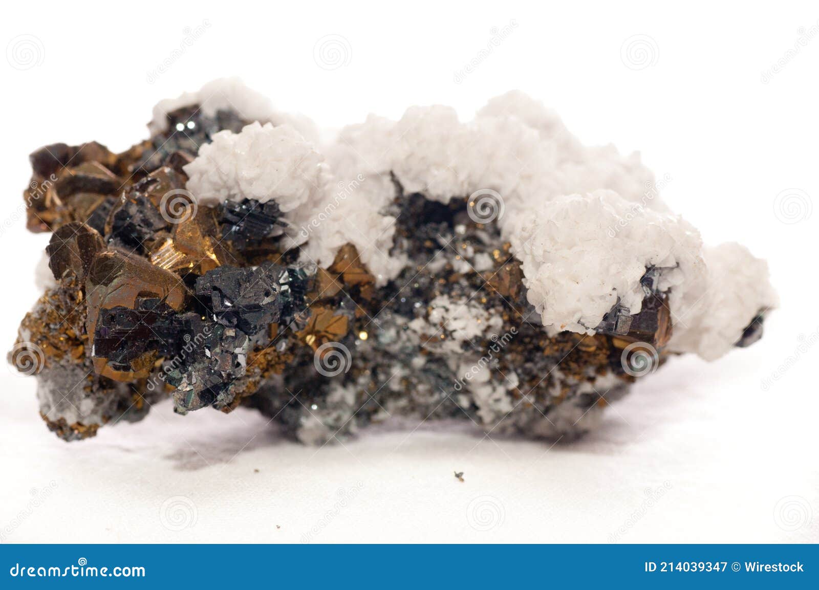 Calcite crystals sample stock image. Image of mineralogy - 214039347