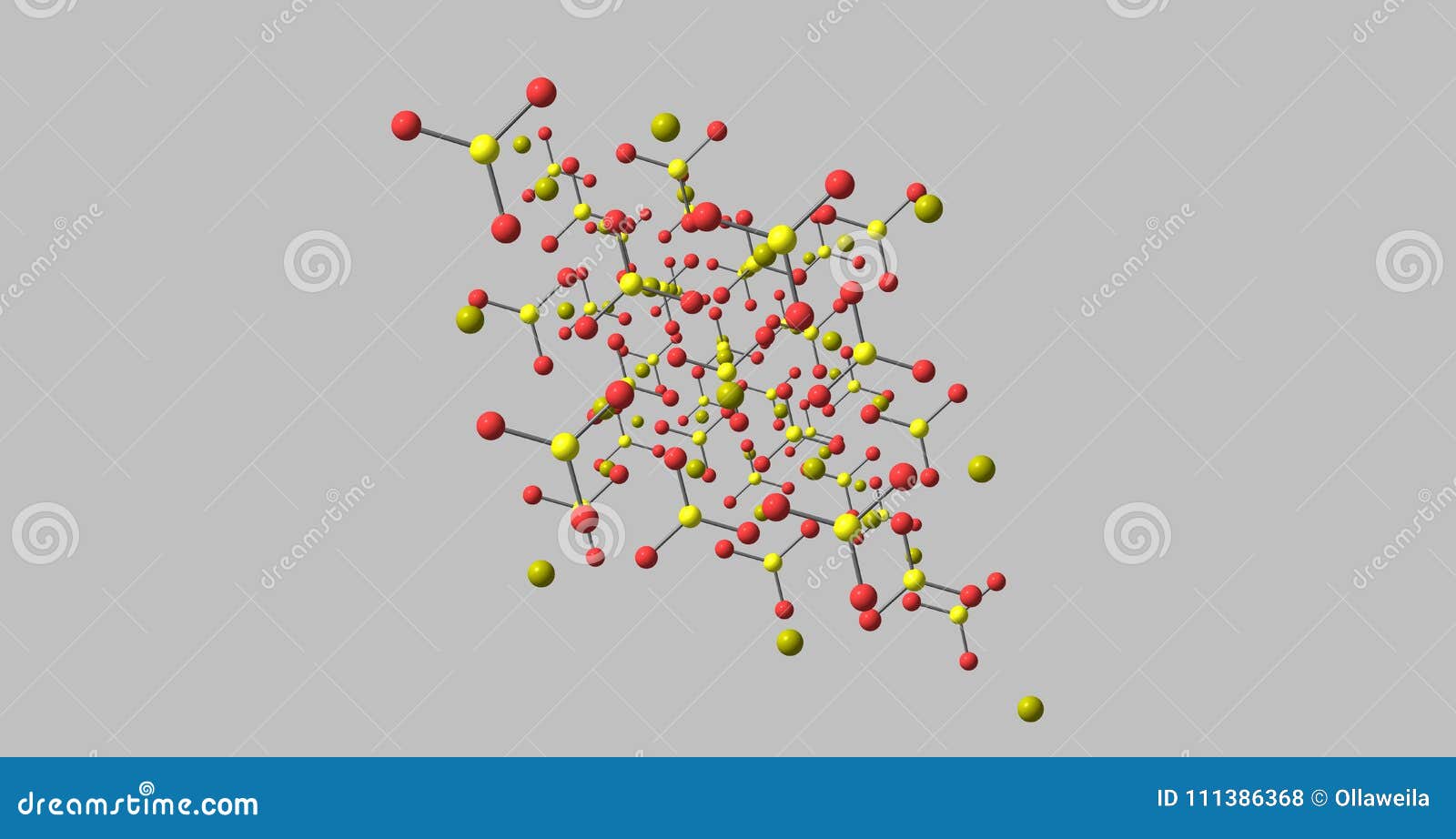 Calcite Molecular Structures Isolated on Grey Background Stock ...