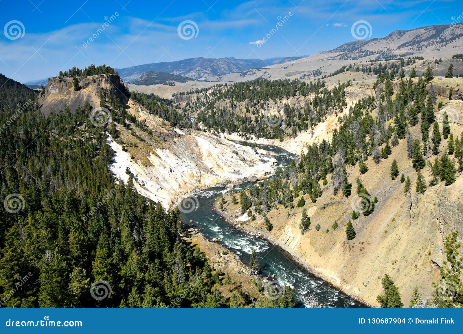 Calcite Springs, Canyon Of The Yellowstone Stock Photography ...