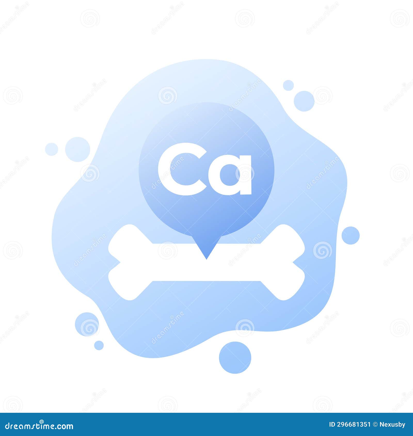 Calcium for Bones Vector Icon Stock Illustration - Illustration of ...