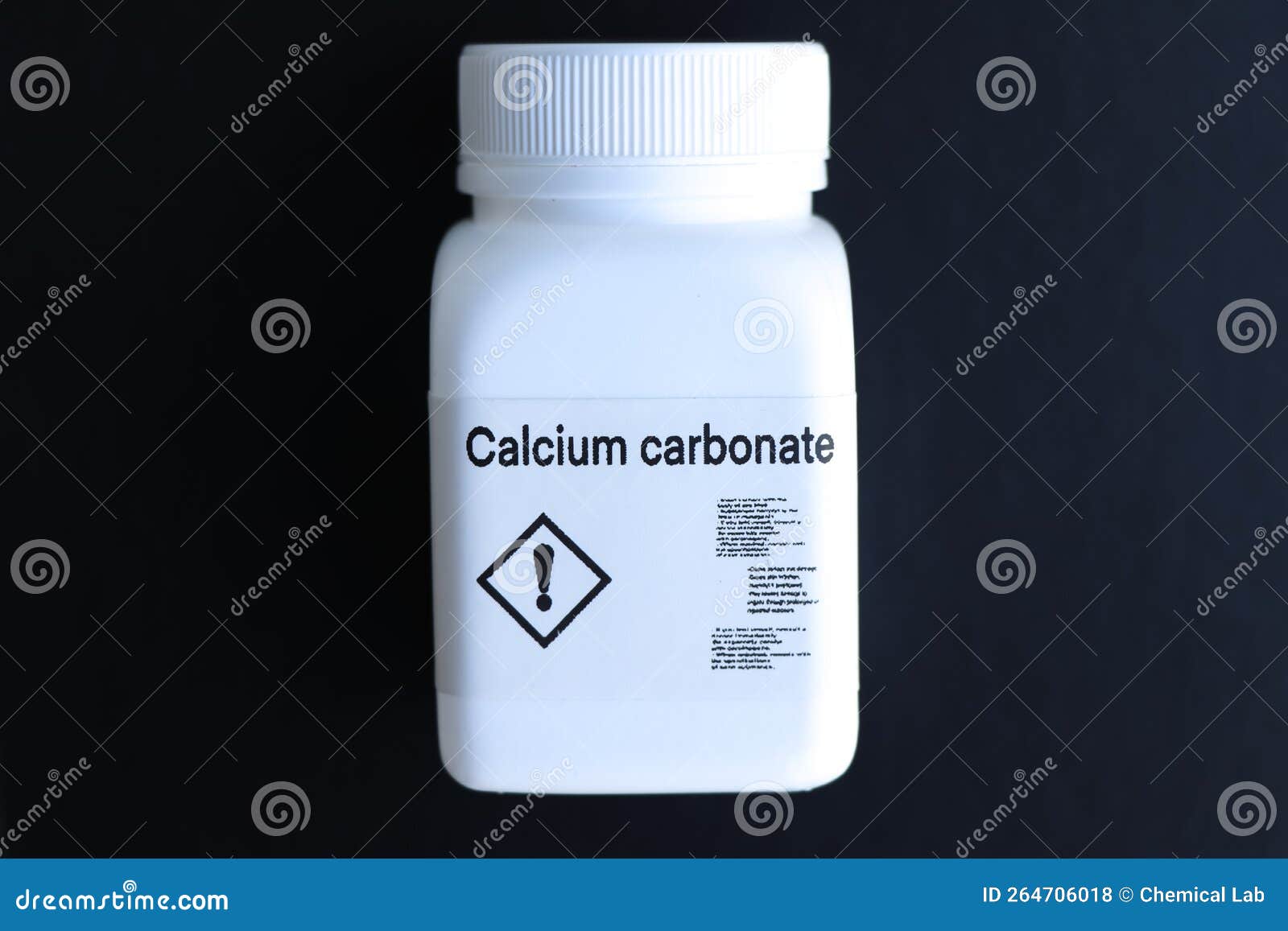 Calcium Carbonate is Used in Laboratory or in the Industry Stock Photo ...