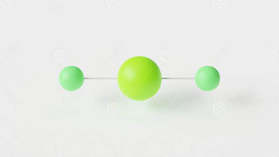 Calcium Chloride Molecule 3d, Molecular Structure, Ball and Stick Model ...