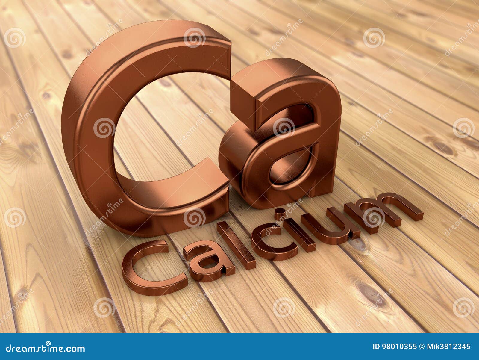 Calcium 3d sign text stock illustration. Illustration of minerals ...