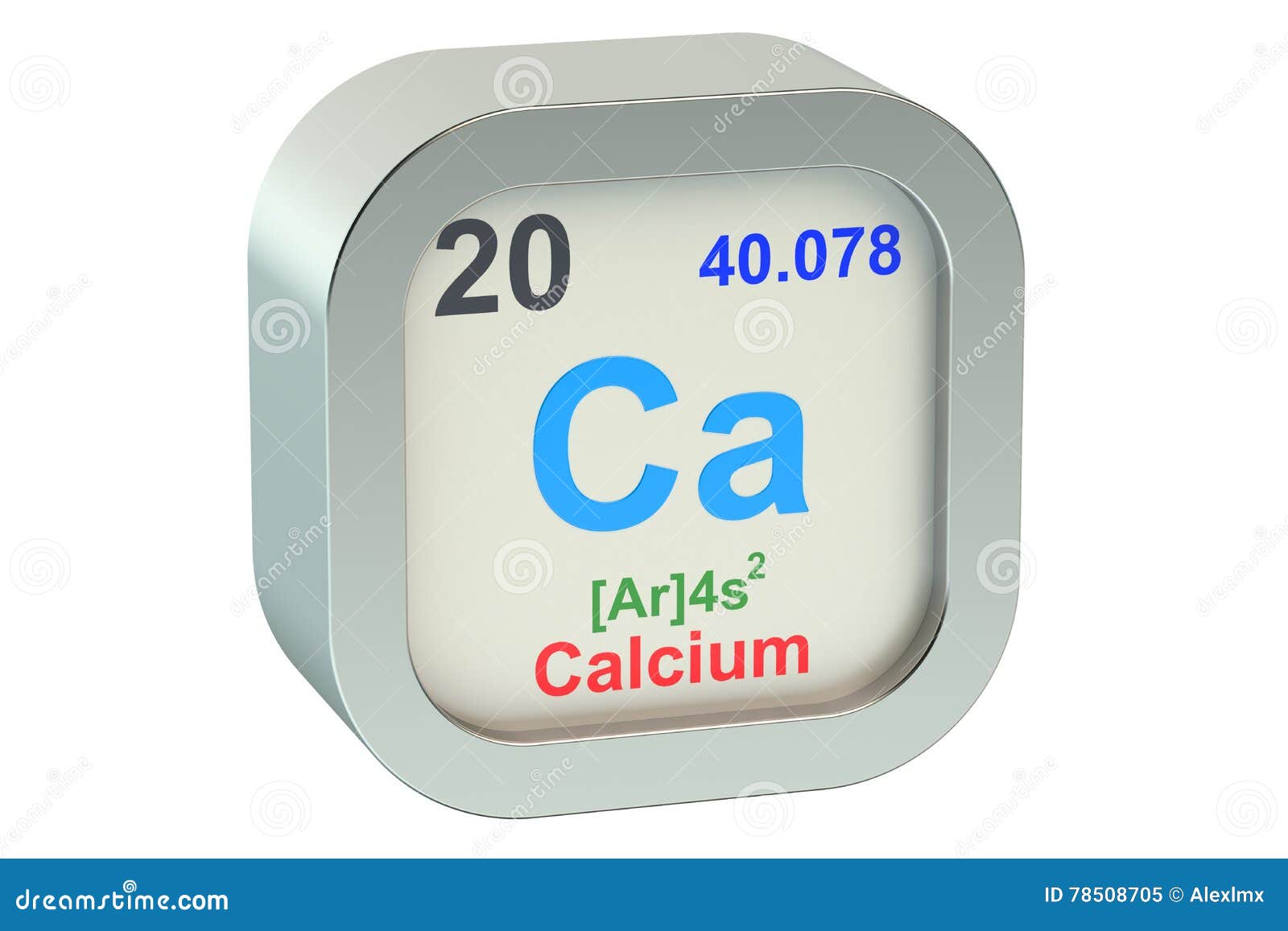 Calcium Ca, Element Symbol From Periodic Table Series Royalty-Free ...