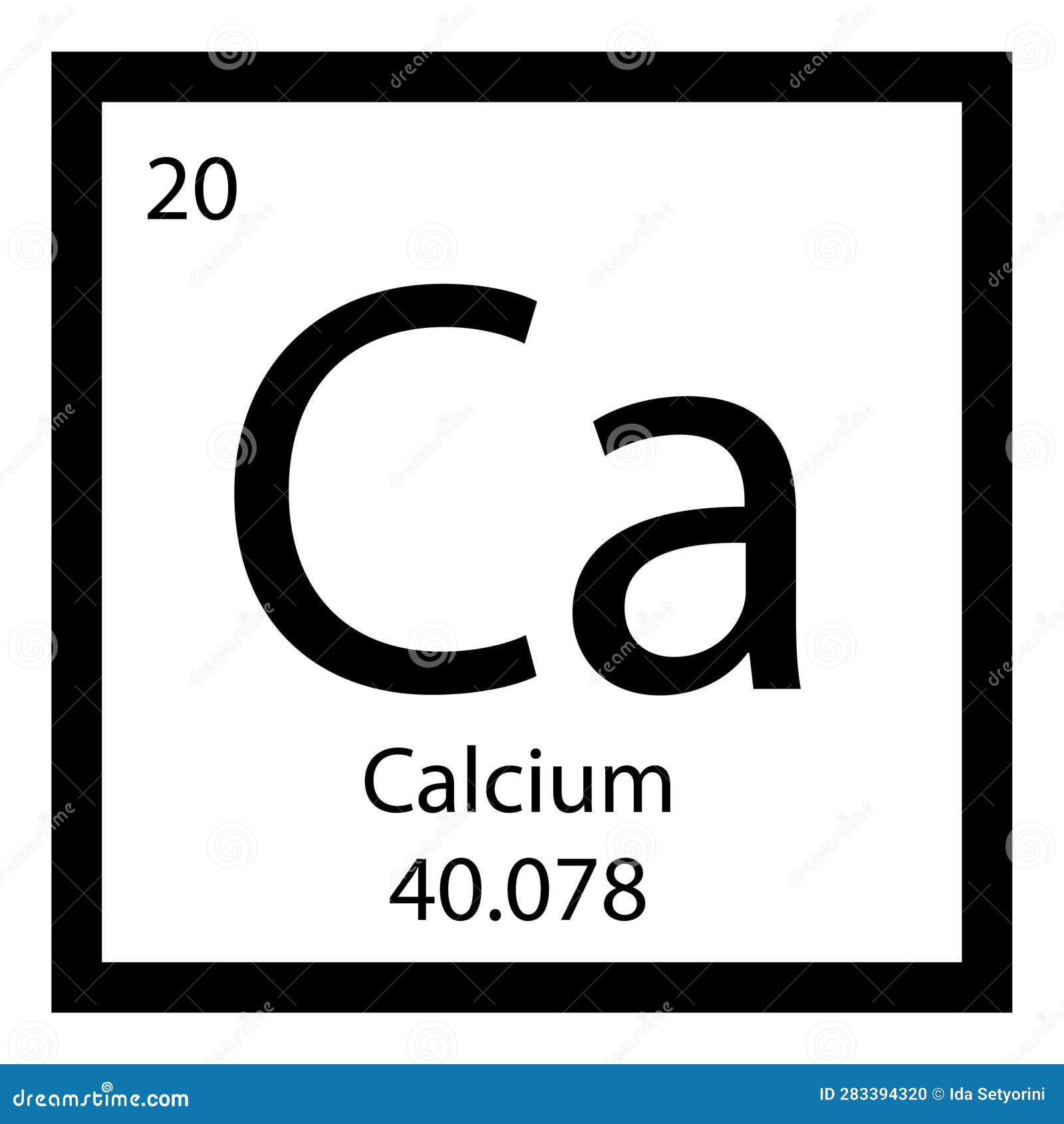Calcium icon vector stock illustration. Illustration of element - 283394320