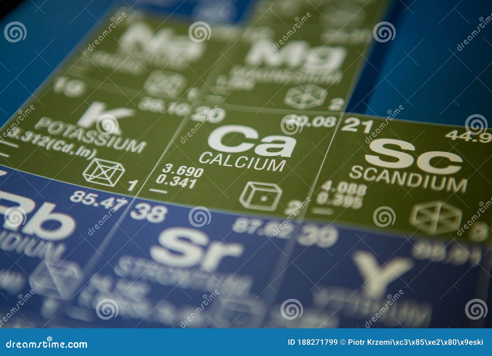 Calcium On The Periodic Table Of Elements Stock Image | CartoonDealer ...