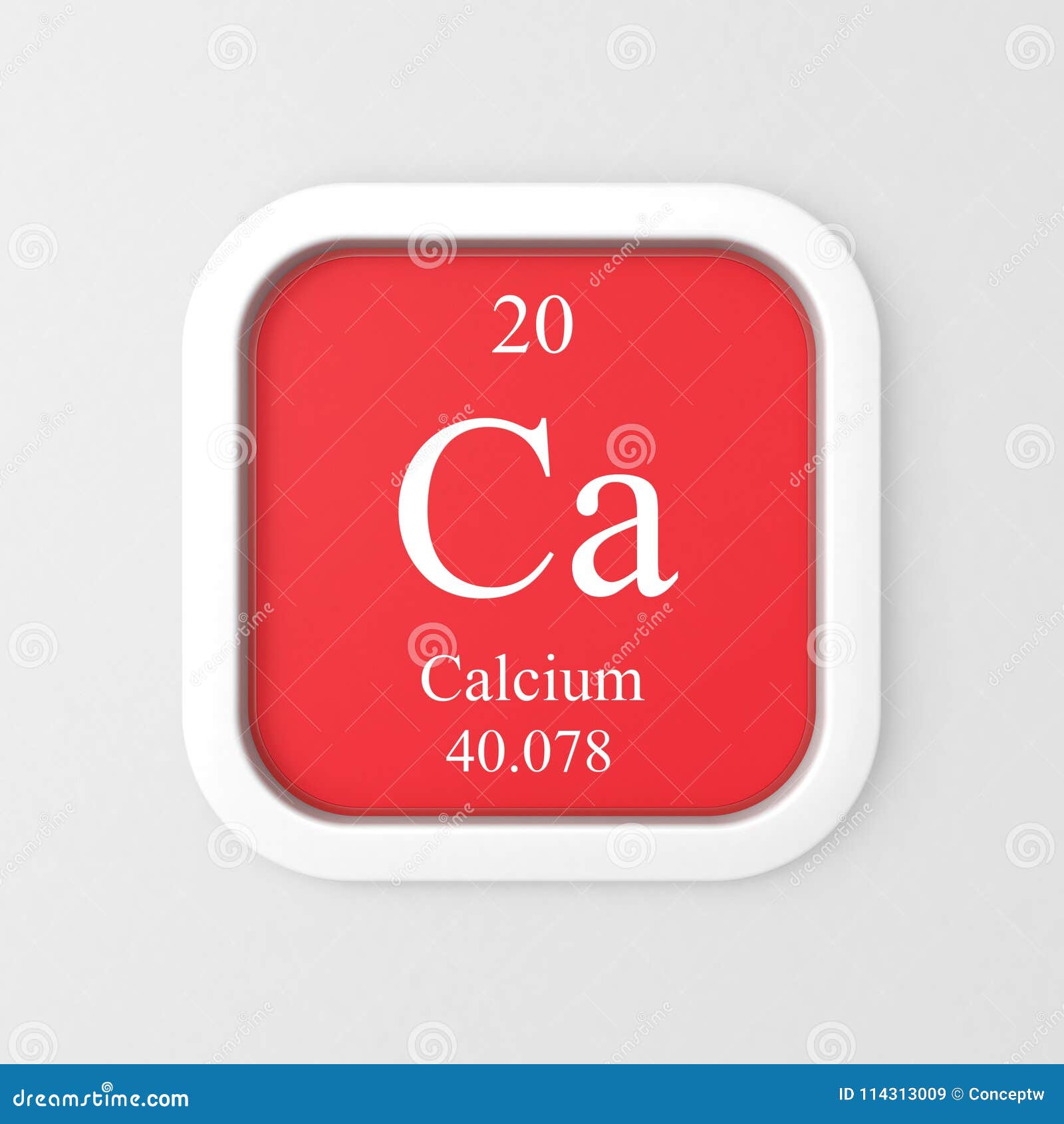Calcium Symbol from Periodic Table Stock Illustration - Illustration of ...