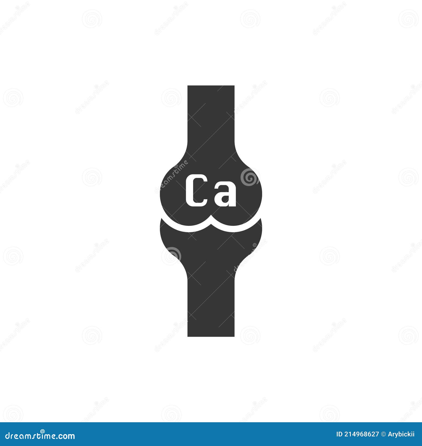 Calcium vector icon stock vector. Illustration of healthy - 214968627