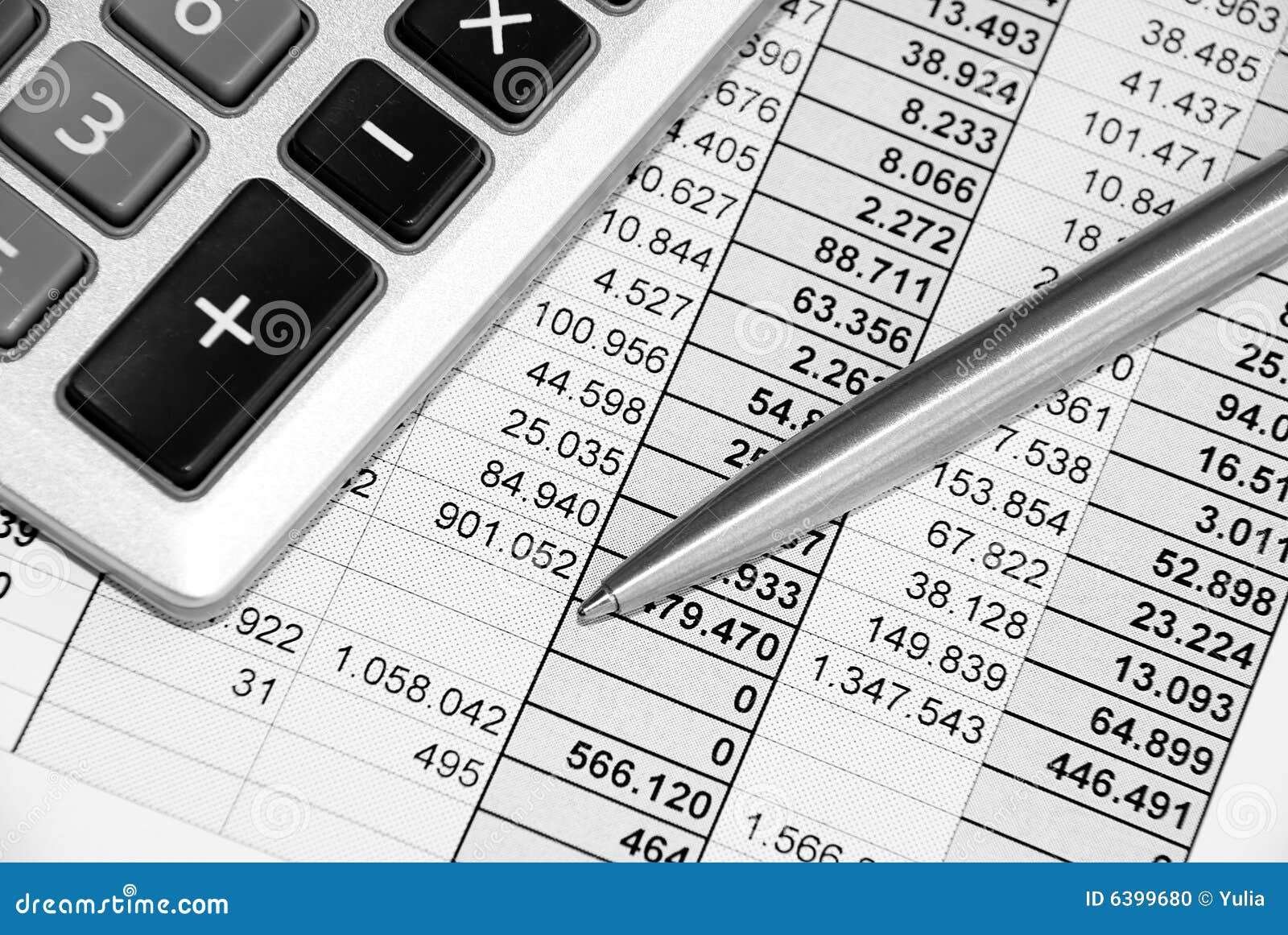 Calcul photo stock. Image du bureau, argent, affaires - 6399680