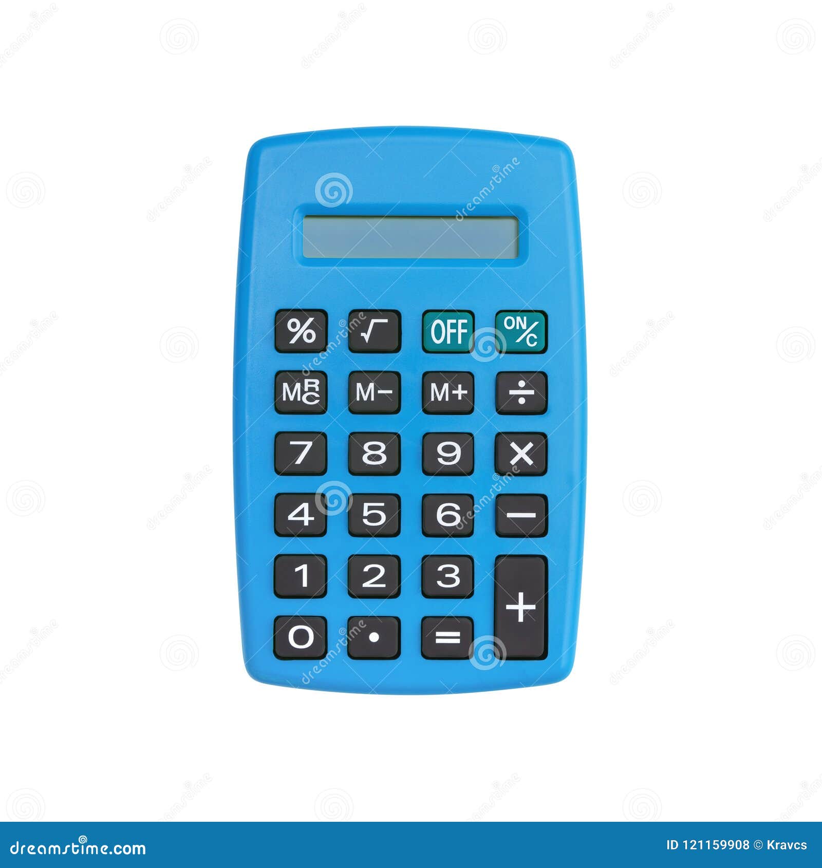 Calculadora Azul Isolada No Branco Foto de Stock - Imagem de papelaria ...