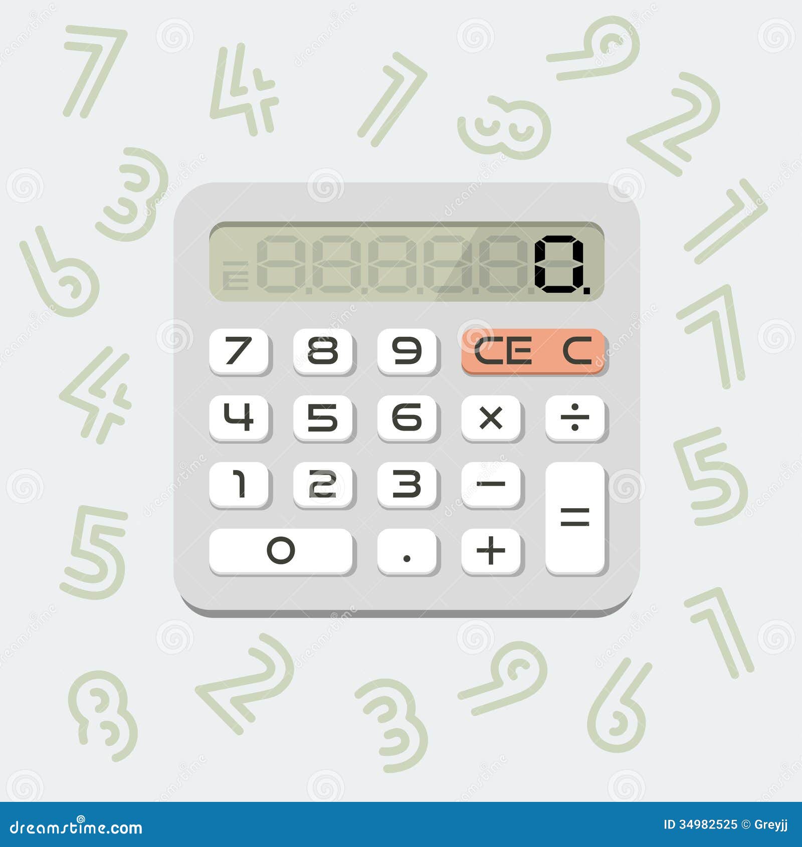Calculadora del vector ilustración del vector. Ilustración de ...