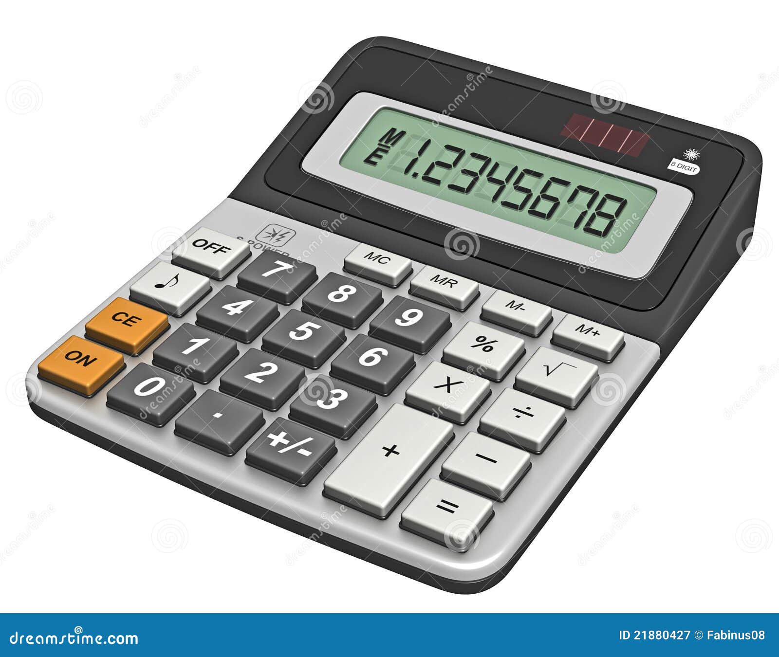 Calculadora moderna ilustração stock. Ilustração de powered - 21880427