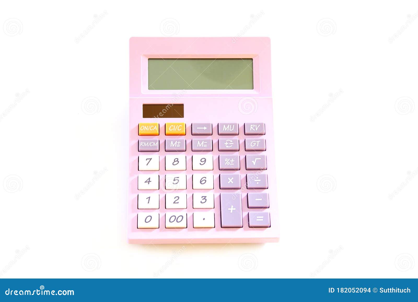 Calculadora Roxa Sobre Fundo Branco Foto de Stock - Imagem de ...