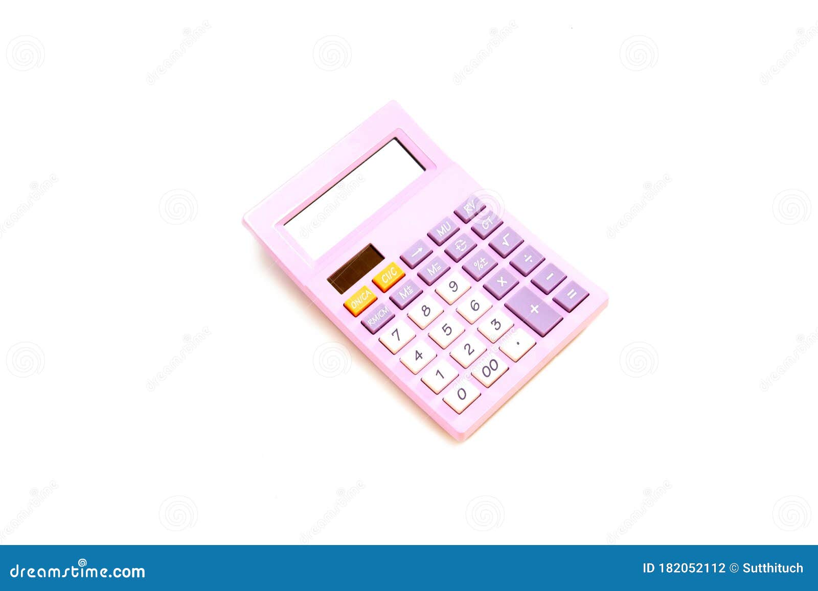 Calculadora Roxa Sobre Fundo Branco Foto de Stock - Imagem de ...