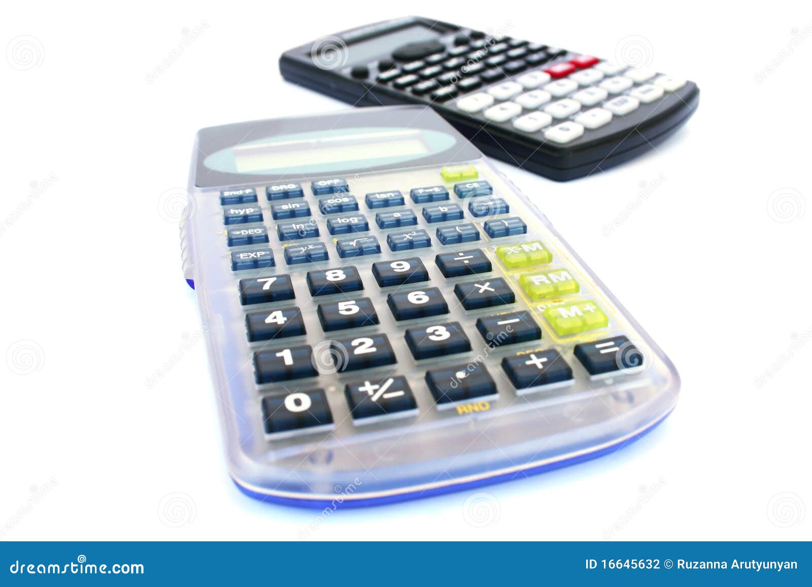 Calculadoras foto de archivo. Imagen de aritmética, negocios - 16645632