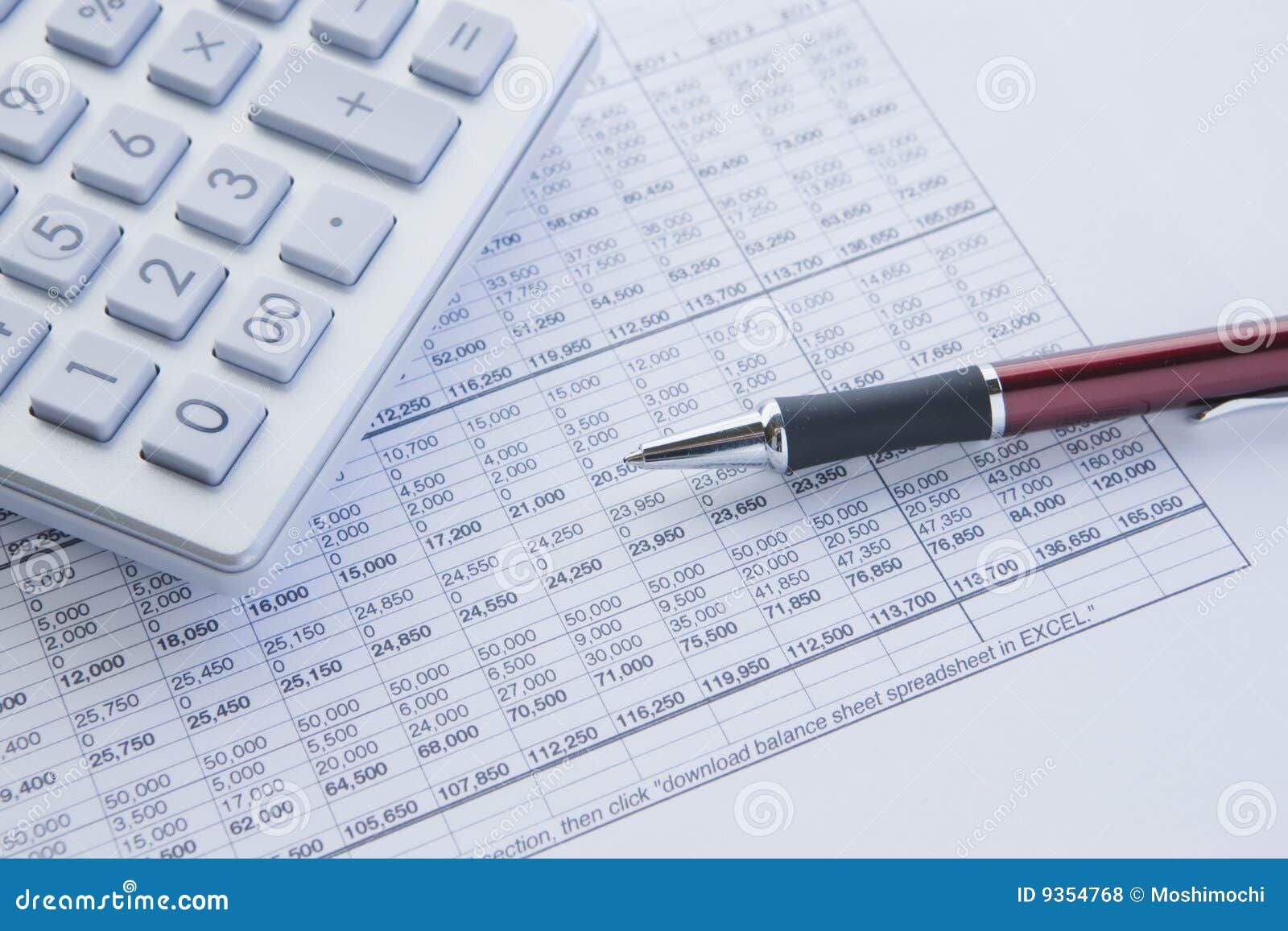 Calculate and balance stock photo. Image of analyst, projections - 9354768