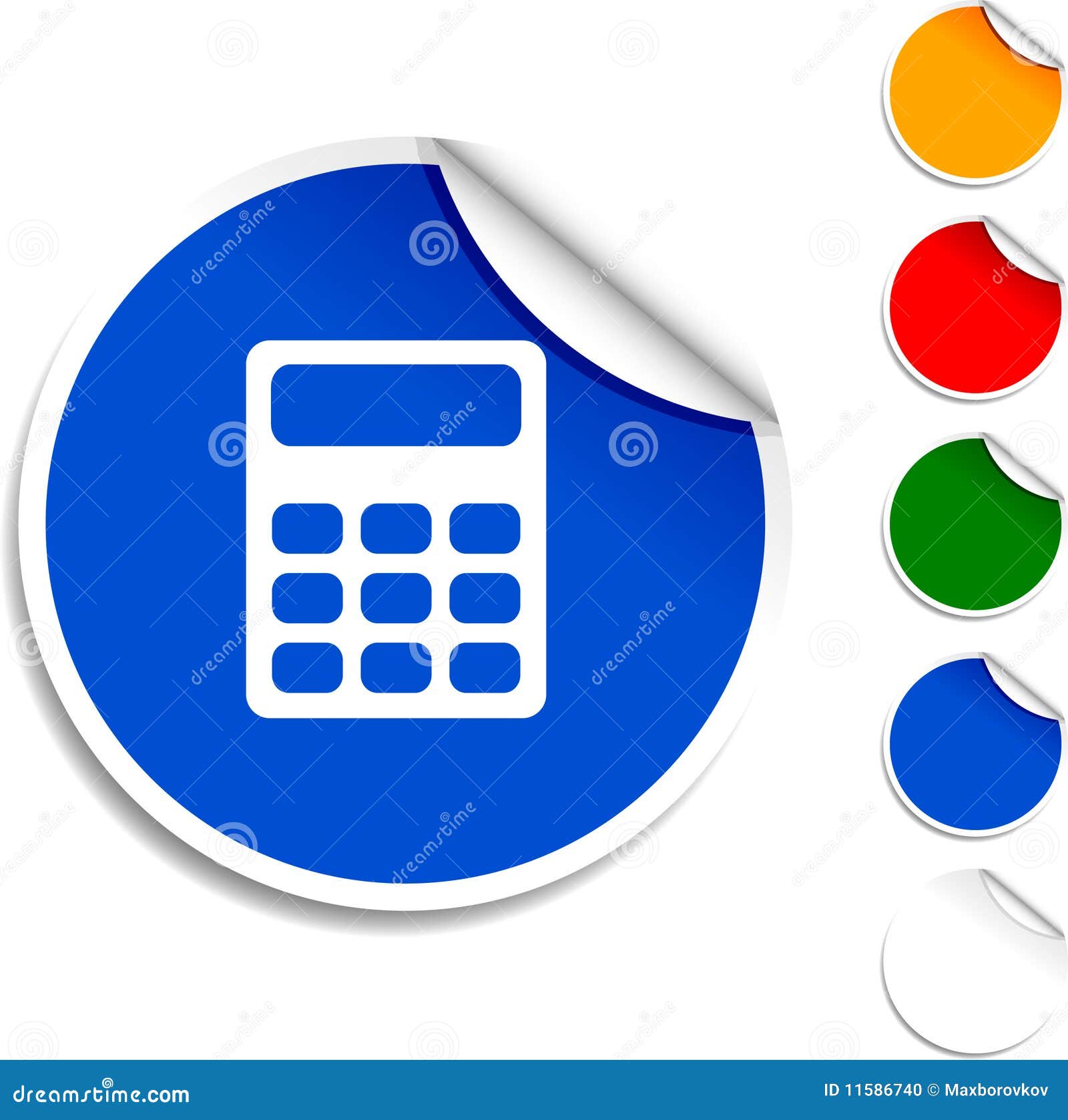 Calculate icon. stock vector. Illustration of collection - 11586740