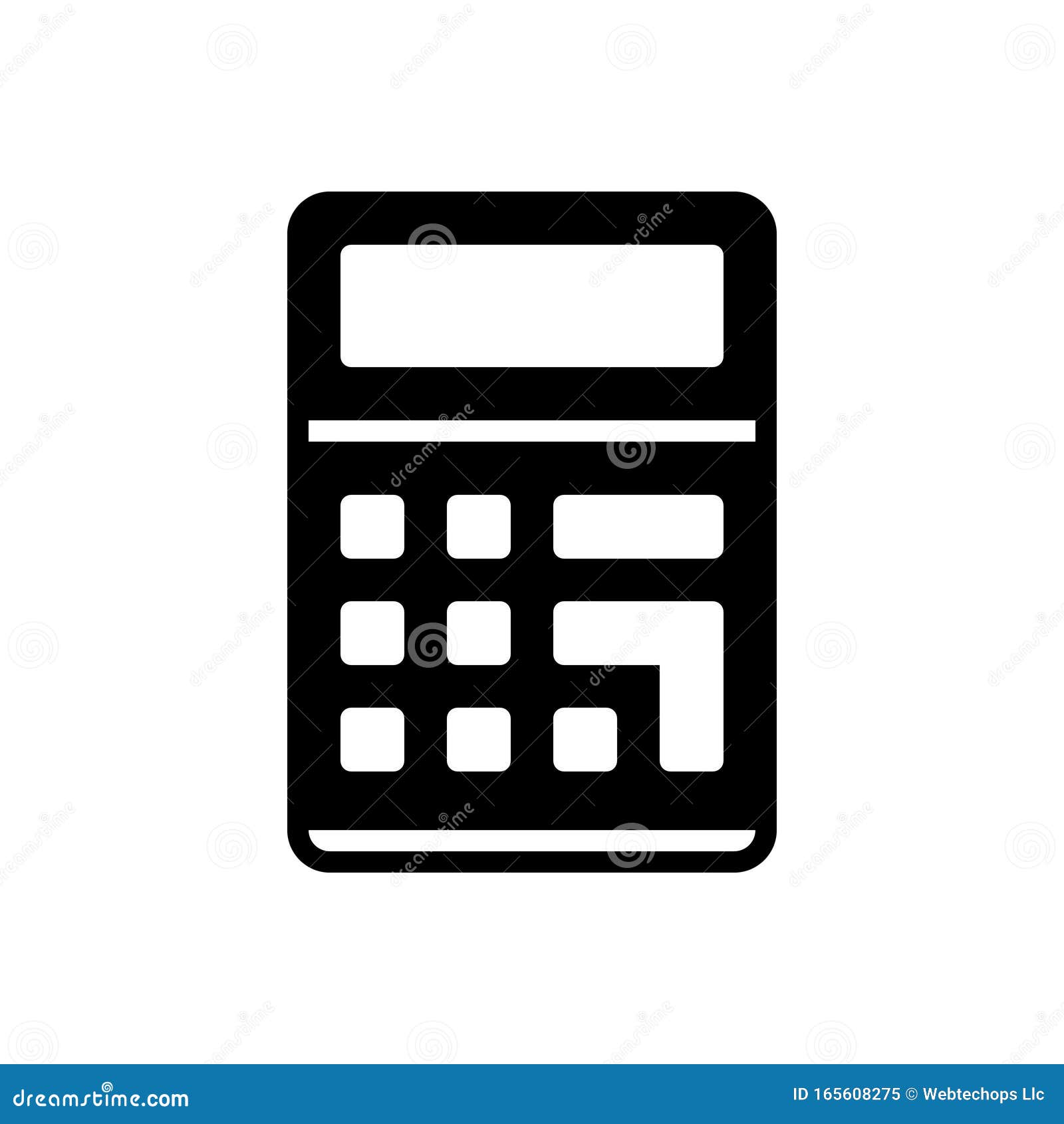 Black Solid Icon for Calculate, Numerate and Multiply Stock Vector ...