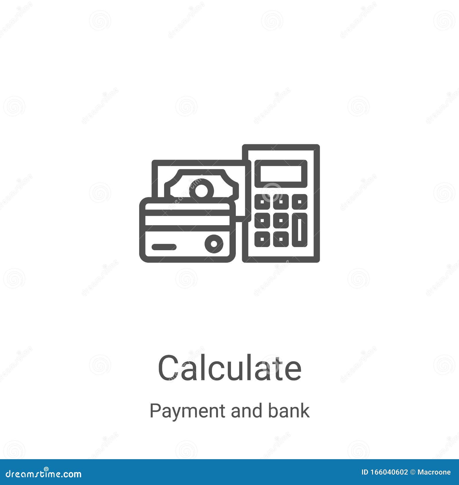 Calculate Icon Vector From Smartphone Ui Ux Part Concept. Thin Line ...